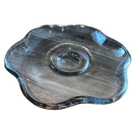 Artel Glass | Dining | Vintage Glass 196s Clear Ornate Mid Century ...